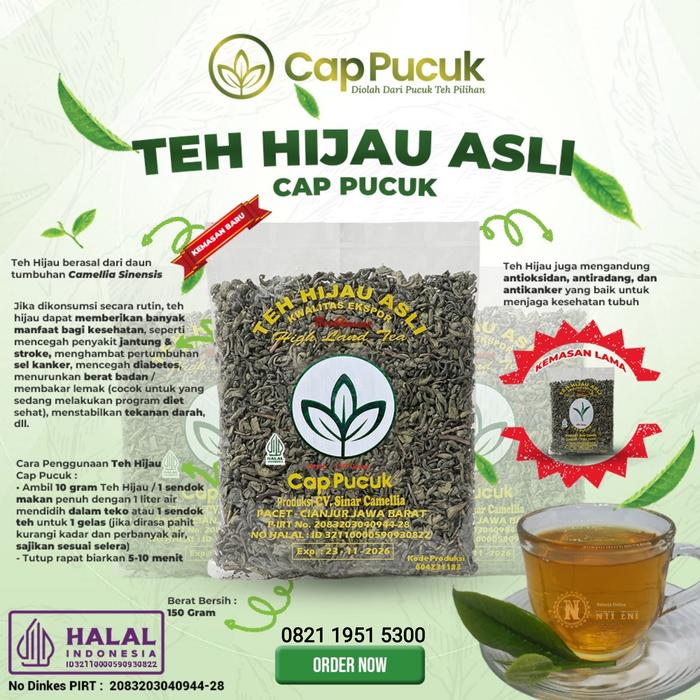Jual Teh Hijau Cap Pucuk (PEKO SUPER) / Green Tea Cap Pucuk - Kota ...