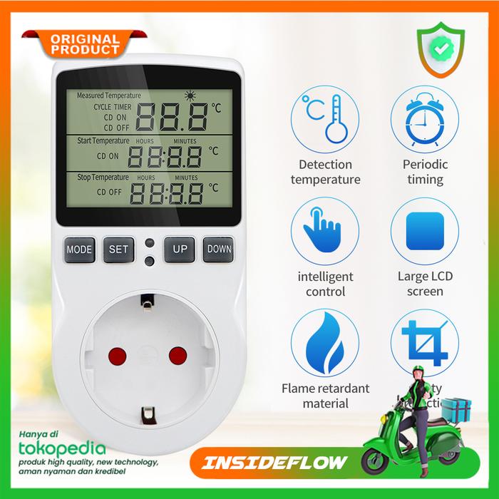 Jual Temperature Controller Alat Pengatur Temperatur Suhu Digital LCD ...