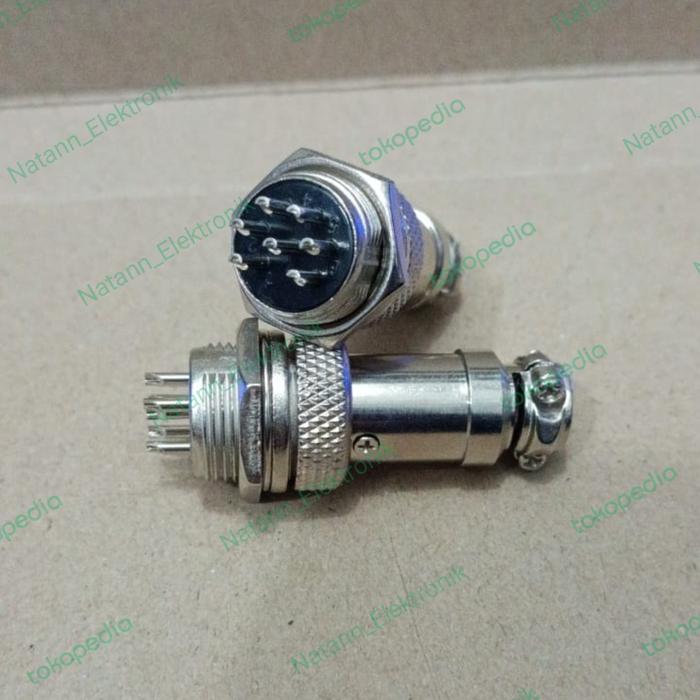 Jual 3857 connector konektor cb gx16 16 mm 16mm 8pin 8 pin male female set - Jakarta Barat ...