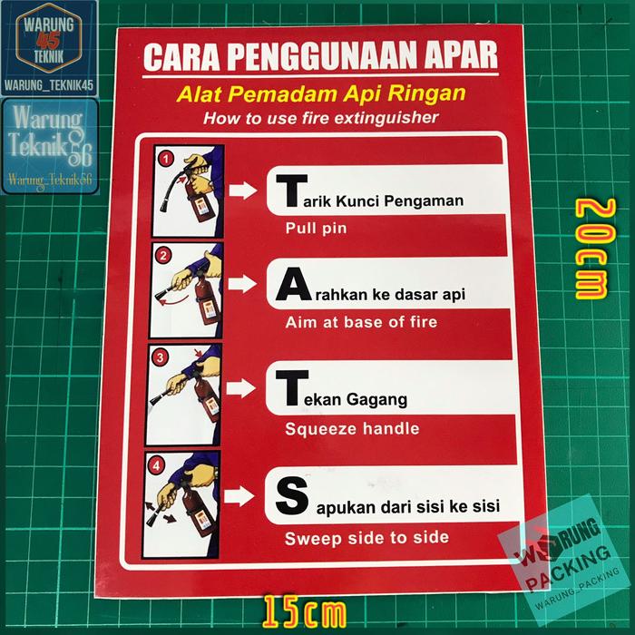 Jual Sign Label Sticker K3 Safety Segitiga Apar - Stiker Apar - Jakarta ...