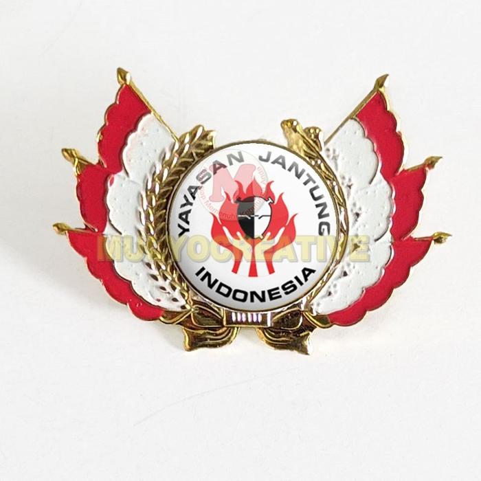 Jual Pin YJI Pin Bros Wing Logo Yayasan Jantung Indonesia - Bendera ...
