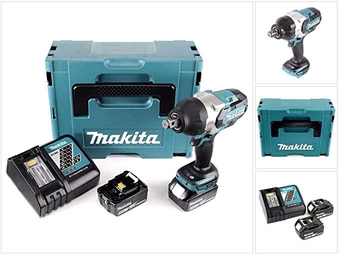 Jual Mesin Impact Wrench Baterai Cordless 18V Makita DTW 1001 RTJ ...