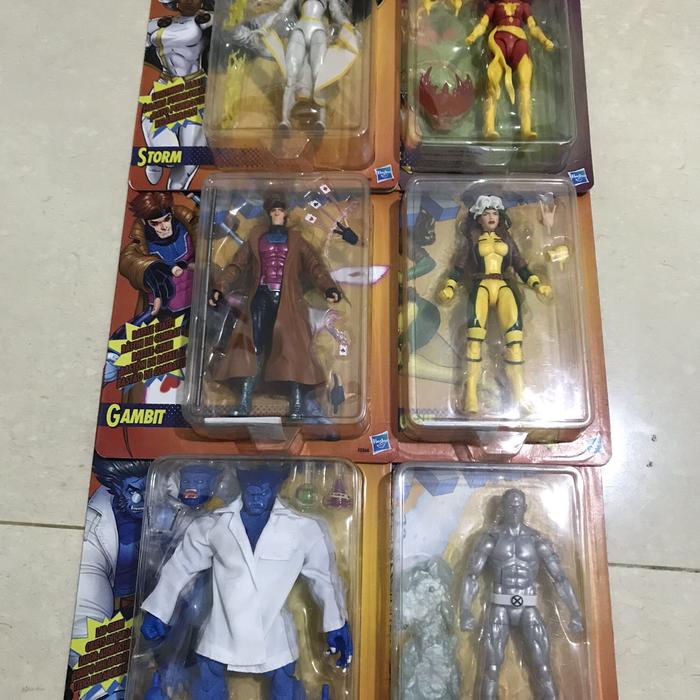 Jual Marvel Legends Rogue Gambit Beast Iceman Storm Dark Phoenix Retro ...
