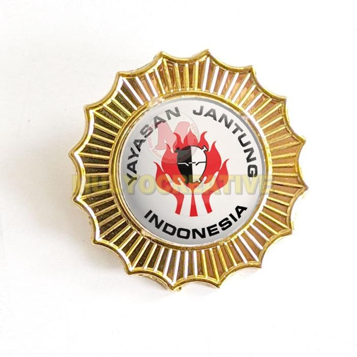 Jual Pin YJI Pin Bros Wing Logo Yayasan Jantung Indonesia - Bendera ...