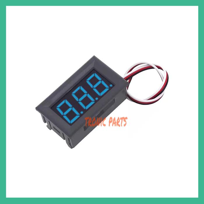 Jual 3 Wire DC Digital Voltmeter 0.56 inch LED 0V-30V with Frame - Biru - Kota Tangerang Selatan ...