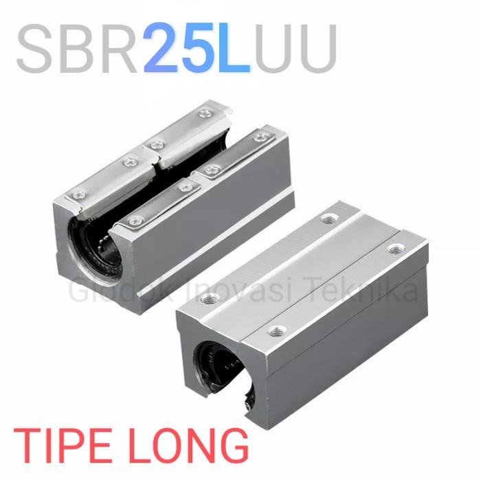 Jual SBR25LUU SBR25 SBR 25 LUU linear guide bearing block sliding cnc ...