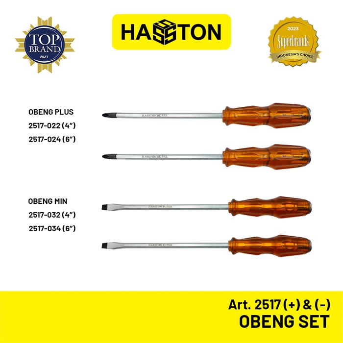 Jual Hasston Obeng Set / Obeng Plus Minus Set / Obeng Kembang Set ...