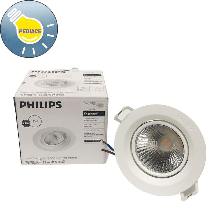 Jual Lampu Downlight LED Spotlight 3W PHILIPS Recessed Spot Kyanite ...