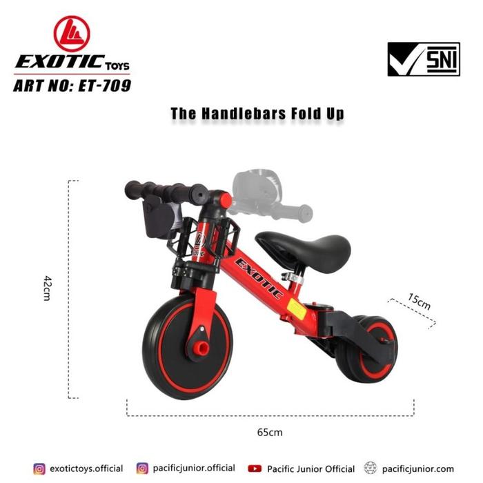 Jual Balance bike ET 709 709-7 exotic tricycle sepeda anak roda tiga 3 ...
