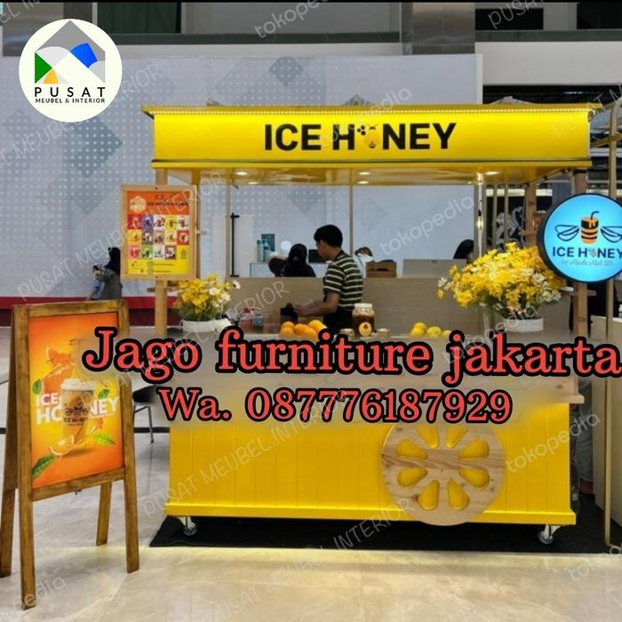 Jual GEROBAK MINIMALIS / GEROBAK DONAT / BOOTH PORTABLES - Jakarta ...
