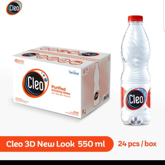 Jual Cleo Air Murni 550 ml ( 1 Kardus isi 24 Botol ) Gojek / Grab ...