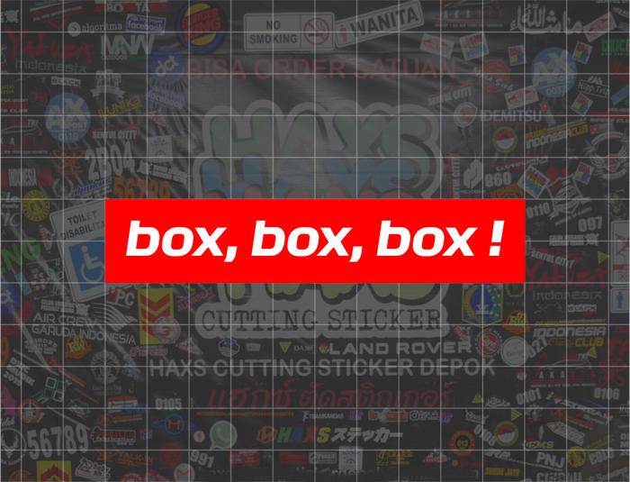 Jual Cutting Sticker boxboxbox Ukuran 10 Cm Untuk Motor Mobil - Kota Depok - Haxs Cutting ...