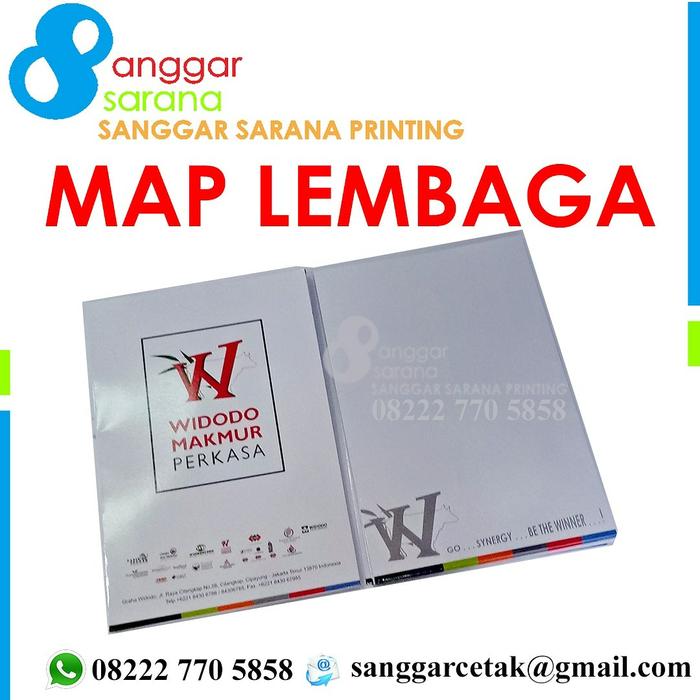 Jual Cetak Map Kantor Company Folder Lipat 1 Ukuran F4 Minimal 500 pcs ...