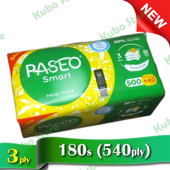 Jual Paseo Smart Facial Tissue 540 ply 180lembar 3ply Tisu Lembut ...