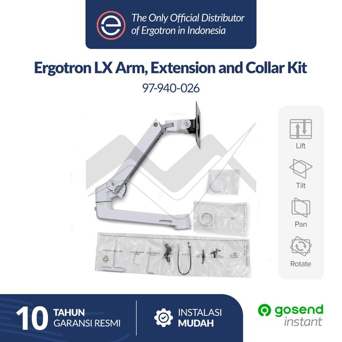 Promo Ergotron LX Arm, Extension and Collar Kit - (97-940-026) Cicil 0% ...