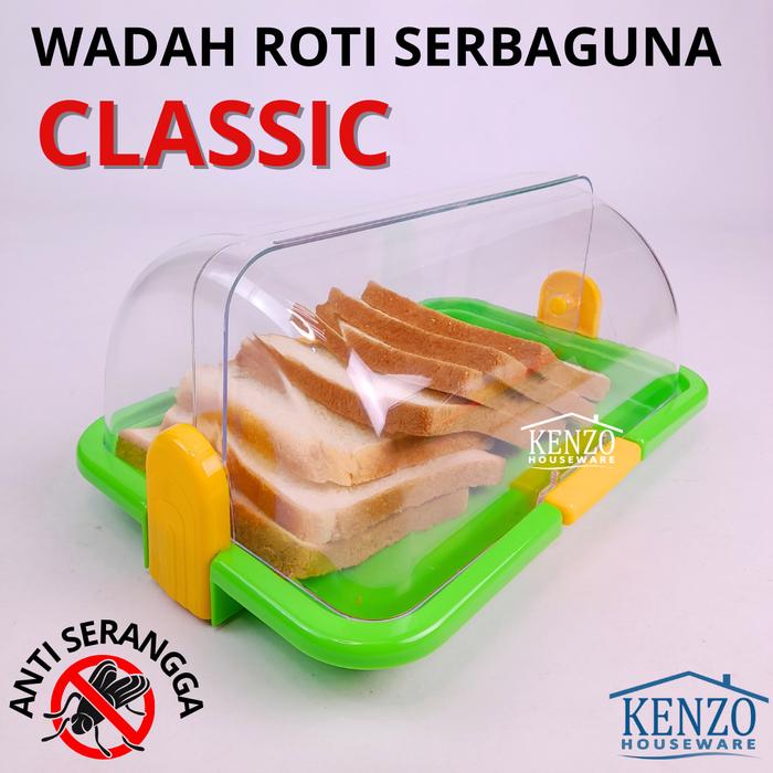 Jual Tempat Wadah Roti Tawar Kue Bolu Gorengan Tutup Plastik Bening ...