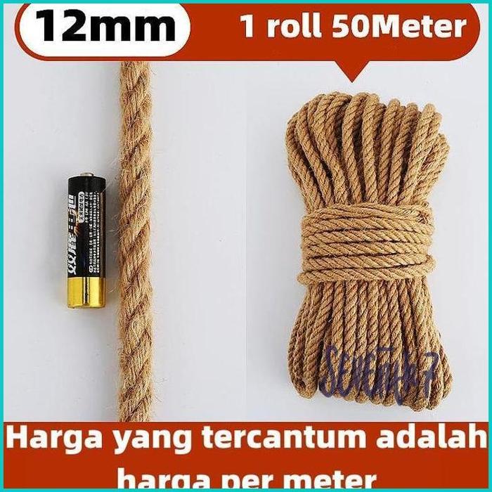 Jual Tali Goni 12mm /Hemp Rope / Tali Tambang / Tali Tambang / Tali ...