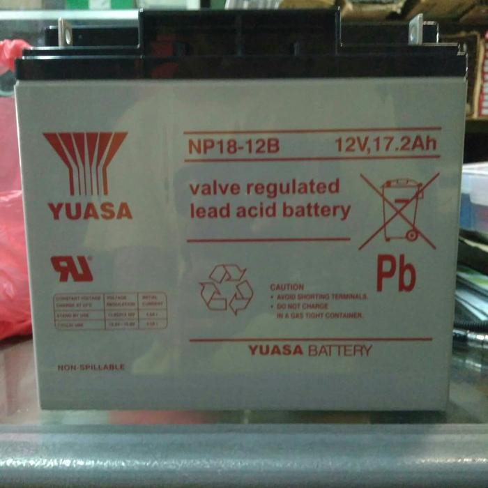 Jual aki kering vrla yuasa 12v 17Ah 17.2Ah NP18-12B - Kota Surabaya - Suara Mas | Tokopedia