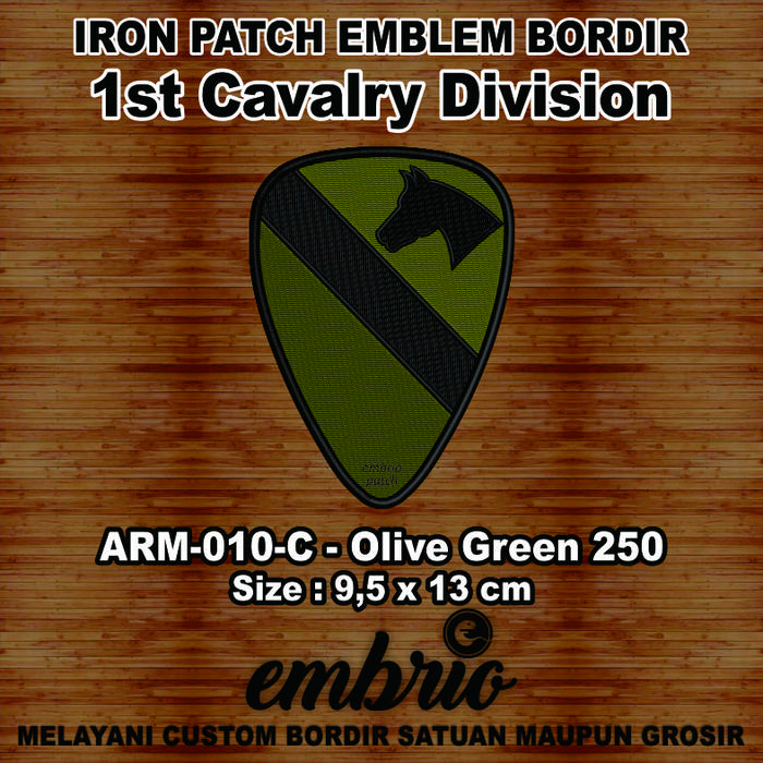 Jual ARM-010-C Patch 1st Cavalry Division US Army ww2 vietnam war Green 250 - Kab. Sleman ...
