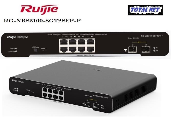 Jual RUIJI RG-NBS3100-8GT2SFP-P 8-Port Gigabit L2 Managed POE Switch ...
