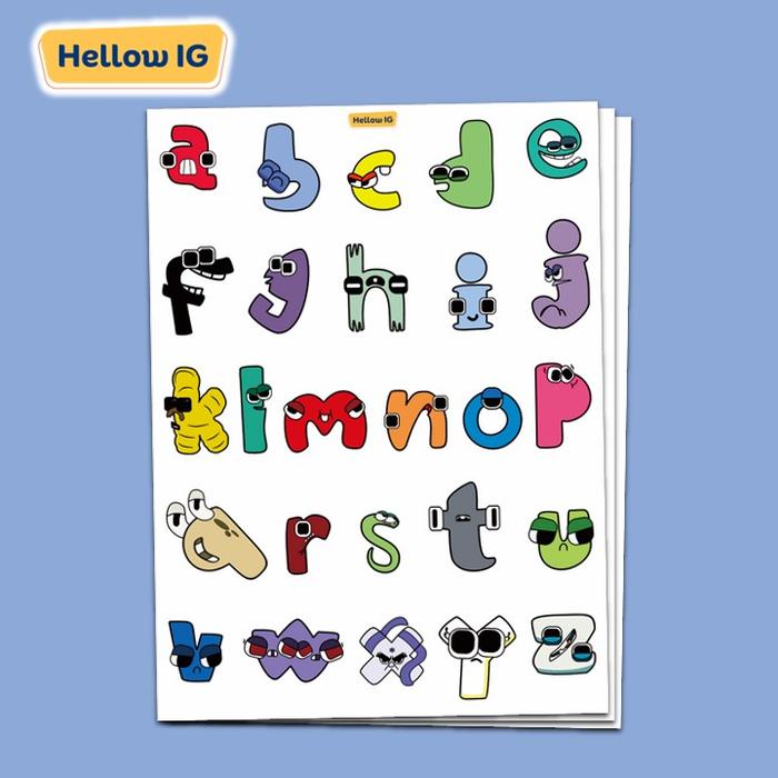 Promo STICKER ALPHABET LORE STIKER LORE STIKER ABC ANGKA NUMBERS ...