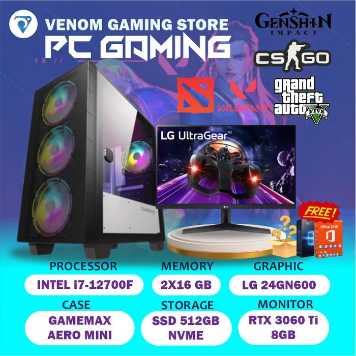 Jual PC Fullset | Intel i7 12700F | RTX 3060 Ti 8GB | 512GB NVME | 32GB ...