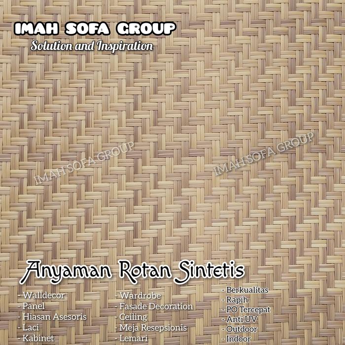 Jual Anyaman Rotan Sintetis Lembaran Motif L-Iris 2-2 - Kab. Bogor ...