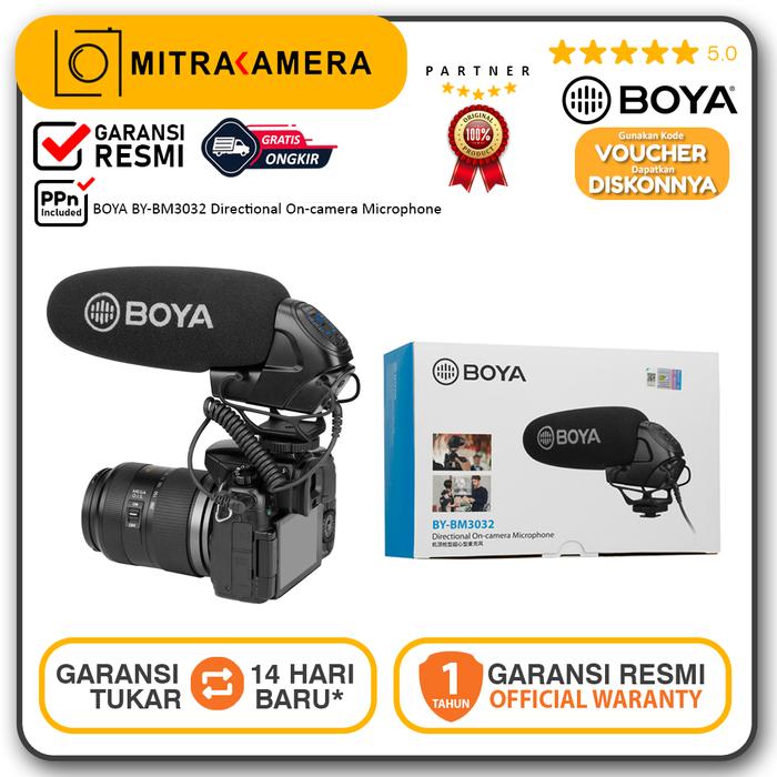 Promo BOYA BY-BM3032 Directional On-Camera Microphone Cicil 0% 3x ...