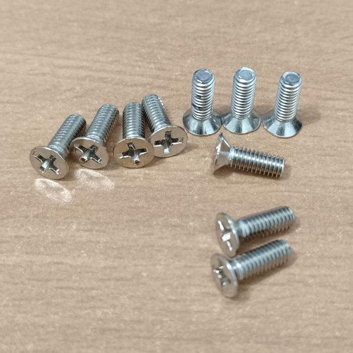 Jual BAUT JF FLAT HEAD STAINLESS 304 OBENG PLUS KEPALA RATA M4X12 M4 X ...