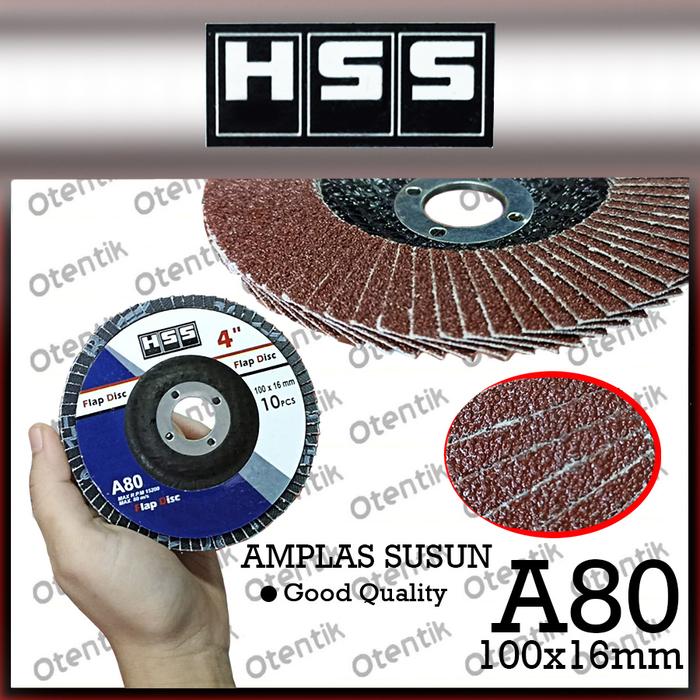 Promo Flap Disc 4" Grit 80 - Amplas susun bulat JOSILY 4 inci Grade 80 ...