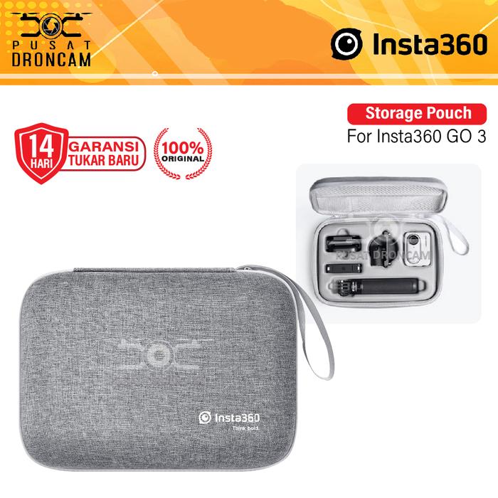 Jual Insta360 GO 3 / GO 3S Carry Case Insta 360 GO3 Storage Pouch Ori ...