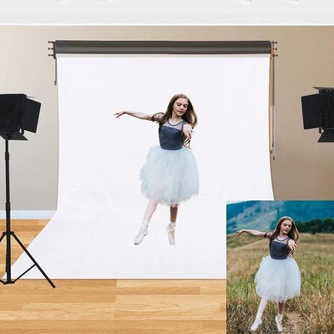 Jual Ada Background Paper Putih 2.7x11m Backdrop Kertas Studio White ...