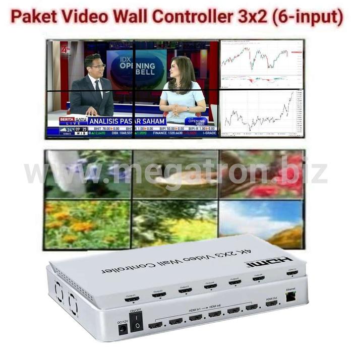 Jual Paket 3x2 HDMI Video Wall Controller (6 x HDMI input) - Jakarta ...