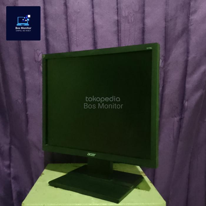 Jual MONITOR KOMPUTER LED LCD PC CCTV 17 INCH KOTAK SQUARE MEREK ...