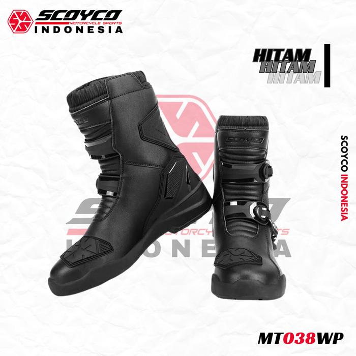 Jual Sepatu Boot Kulit Motor Touring Adventure Leather Boots Scoyco ...