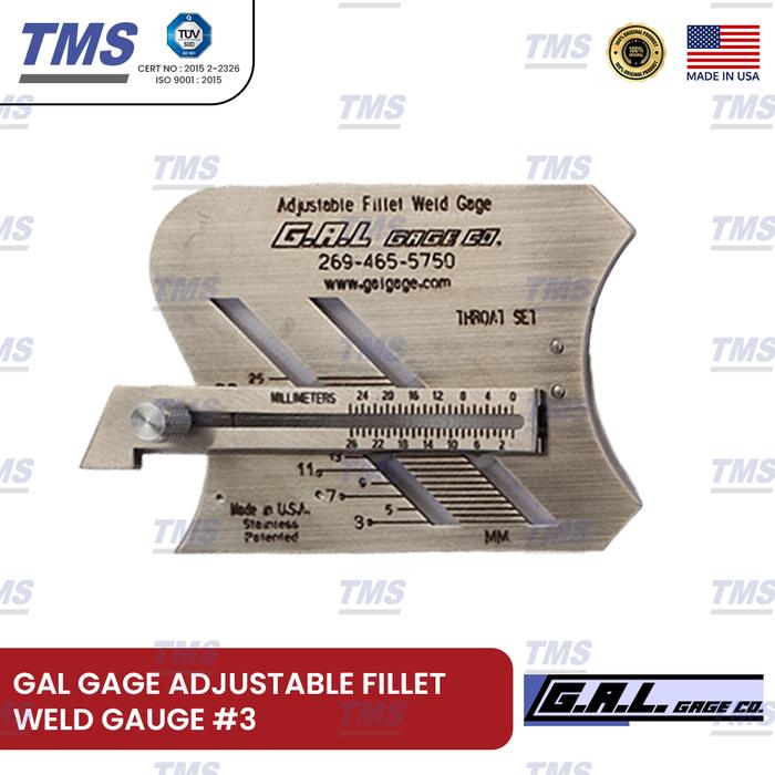 Jual Adjustable Fillet Weld Gauge G.A.L Metric Cat #3 Original USA ...