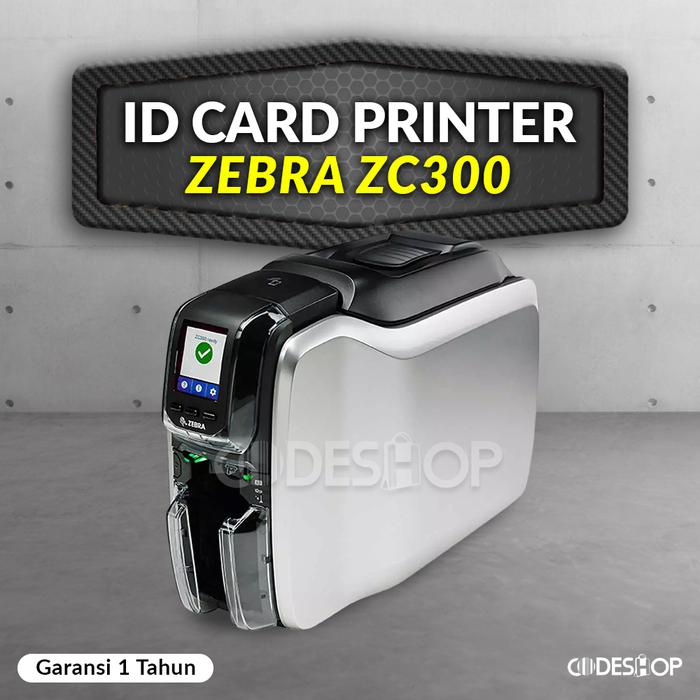 Jual Printer Kartu Id Card Zebra ZC300 300dpi USB LAN - Jakarta Pusat - CODESHOP JAKARTA | Tokopedia