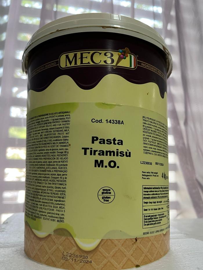 Jual MEC3 Pasta Tiramisu M.O 120gr Paste Gelato Cake Cream Filling ...