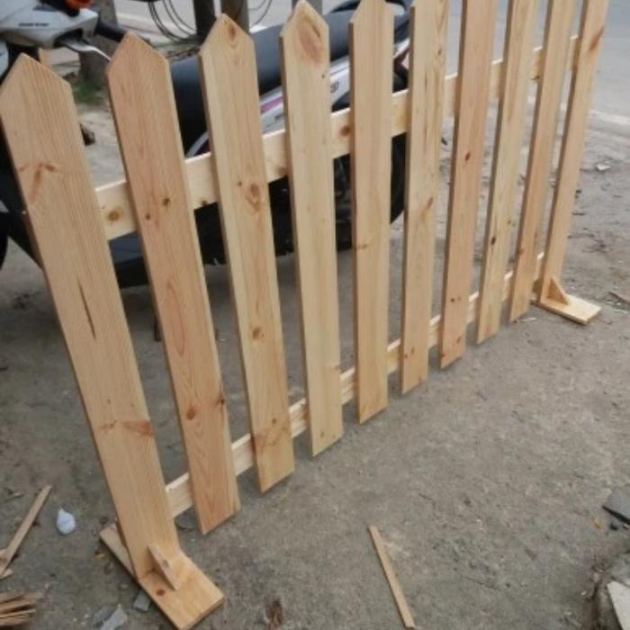 Jual pagar kayu pembatas taman jati Belanda - Jakarta Barat - UD RIZKY ...
