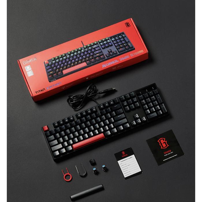Jual Keyboard Gaming Gamen Titan Edition Mechanical 104Key No-Key ...