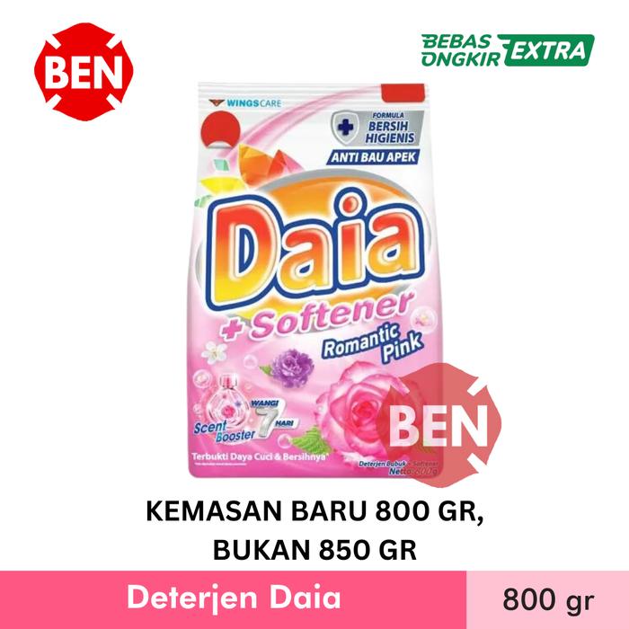 Jual Deterjen Daia 850g 850gr 850 g gr gram Softener Pink Merah Murah ...