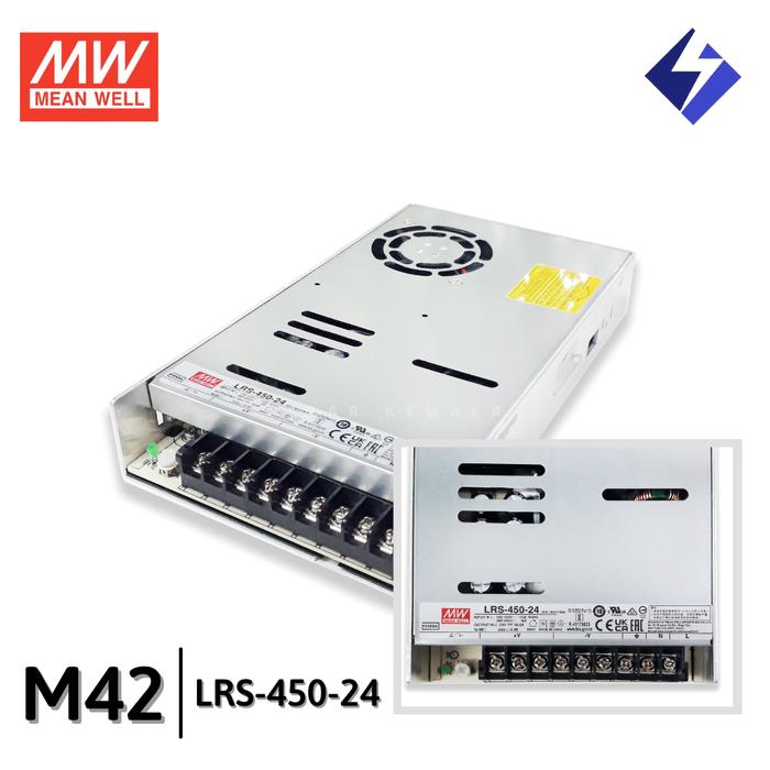 Jual Power Supply MEAN WELL LRS-450-24 Trafo 24V DC 450W 18,8A Indoor - Jakarta Selatan - sinar ...