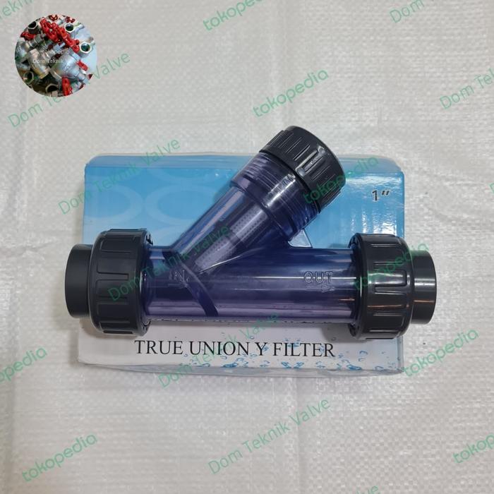 Jual pvc y strainer 1" inch DN25 JIS 10K socket transparant - Jakarta ...