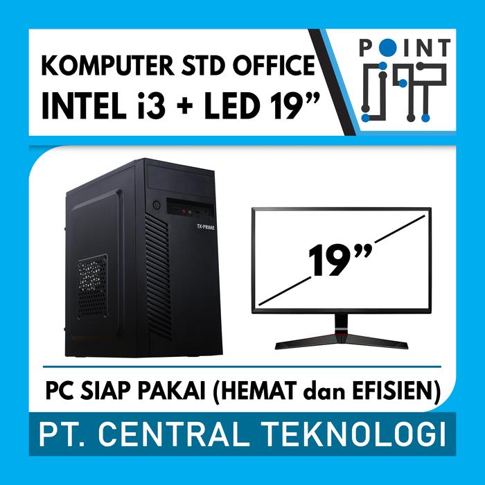 Jual PC Rakitan Core i3 + LED 19" KANTOR / ADMIN - LENGKAP SIAP PAKAI ...
