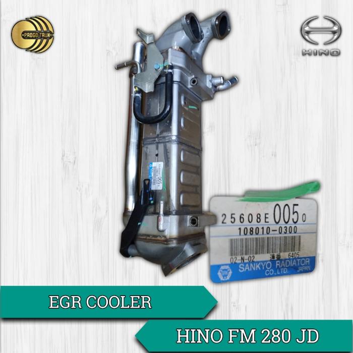 Jual 108010-0300 EGR COOLER ASSY HINO 500 FM 280 JD EURO 4 25608-E0050 ...
