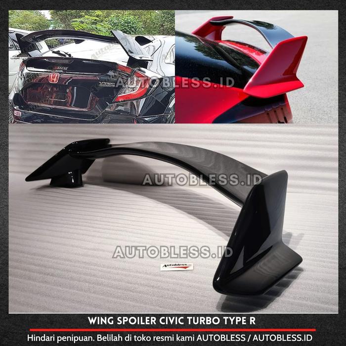 Jual Wing Spoiler Honda Civic Type R Civic Turbo Hatchback TAIWAN ...