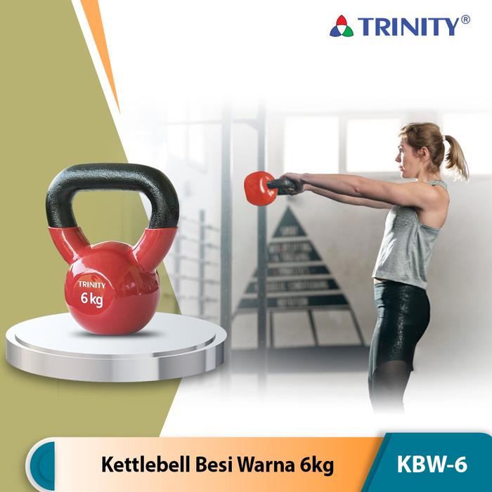 Jual Trinity Kettlebell Besi Warna 6 Kg Dumbel Besi Fitness Barbel ...