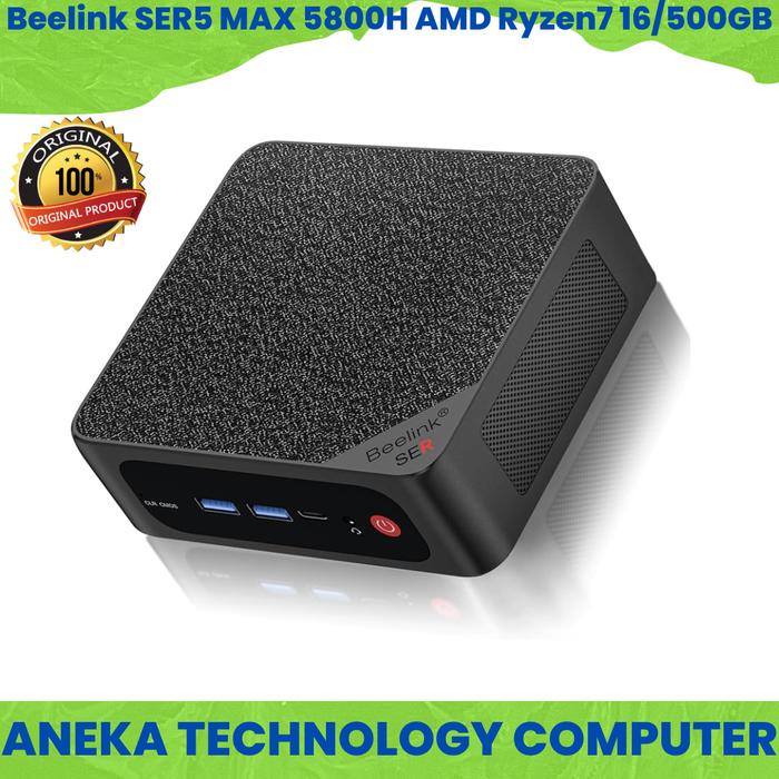 Jual Beelink SER5 MAX 5800H AMD Ryzen7 16/500GB NVMe HDMI DP Windows 11 ...