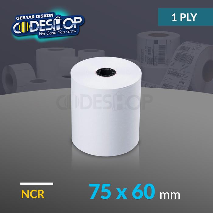 Jual Kertas Struk NCR 75 x 60 mm Codeshop 1 ply Printer Kasir Dot ...
