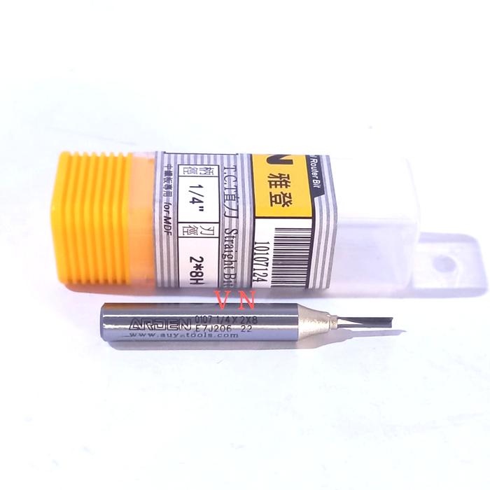 Jual Mata Router/Profil CNC 2mm x 8mm As 1/4 Full TCT Straight Bits ...